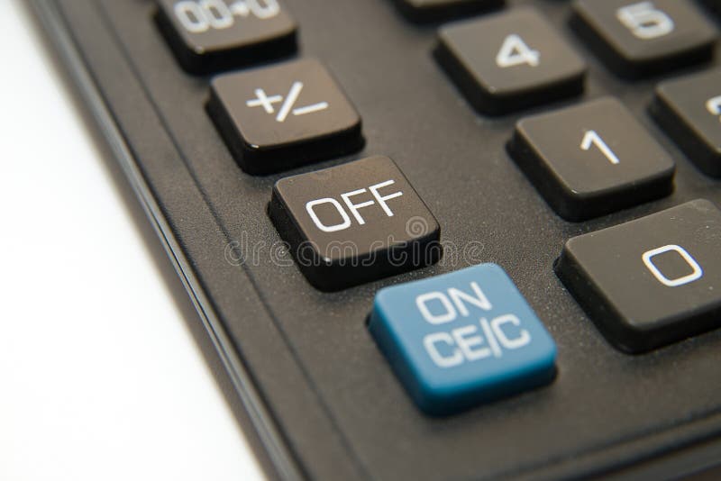 The Buttons of the Device for Computing Close-up Stock Image - Image of ...