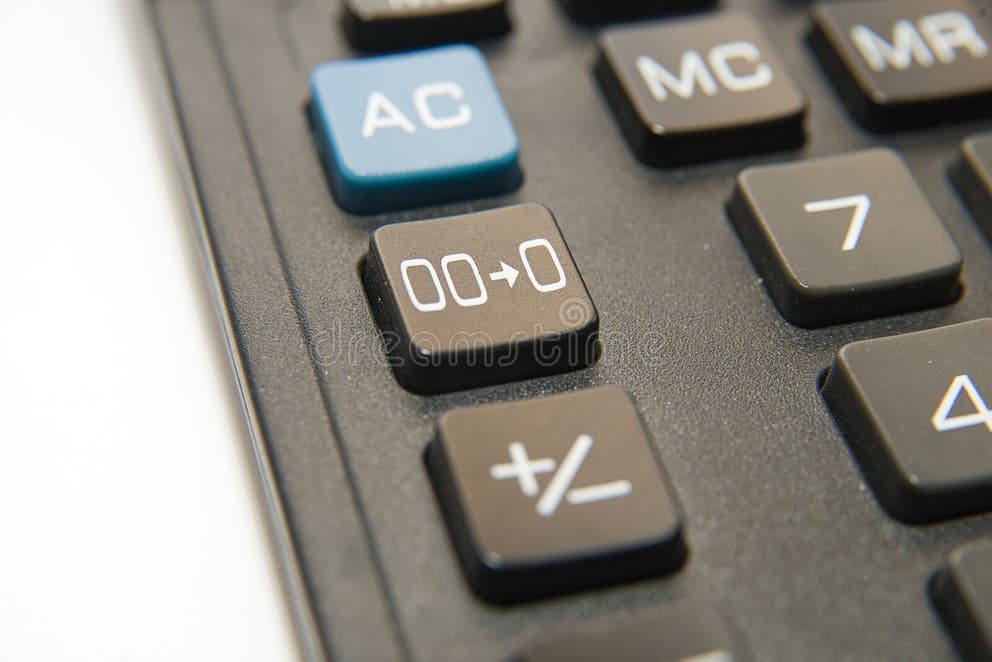 The Buttons of the Device for Computing Close-up Stock Image - Image of ...