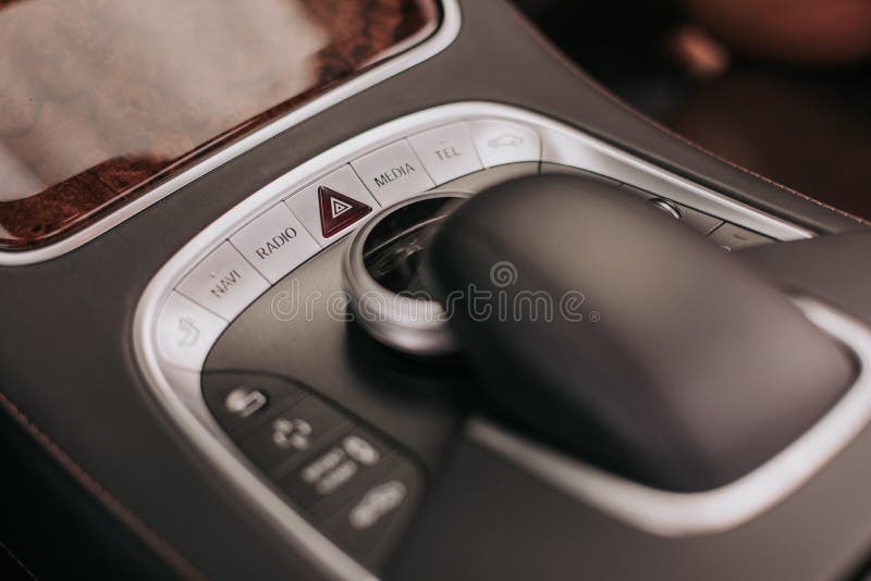 Buttons with Different Functions in the Car Stock Image - Image of auto ...