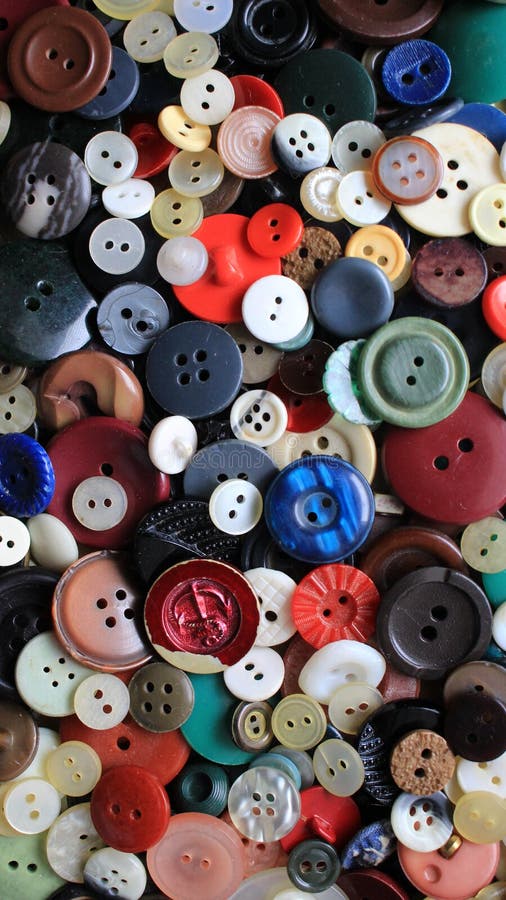Buttons of Different Sizes and Diameters Stock Photo - Image of gentle ...