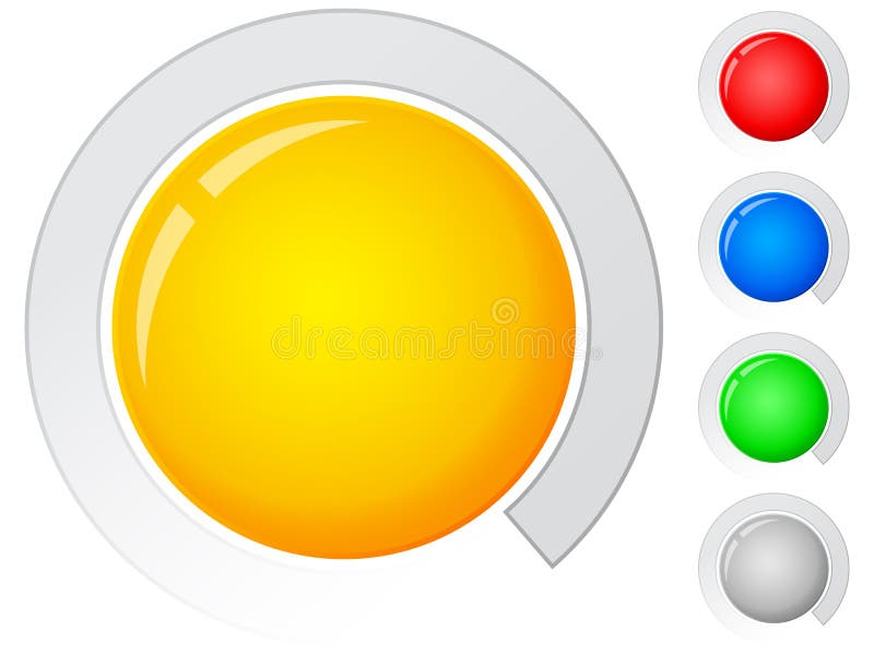 Buttons empty stock vector. Illustration of blank, icon - 14223811