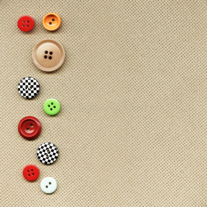 Buttons on cloth stock image. Image of offset, natural - 18310247