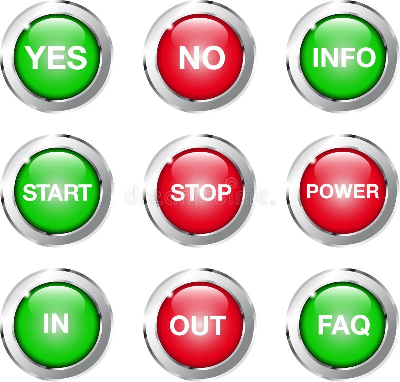 Buttons general text stock vector. Illustration of metal - 29386584