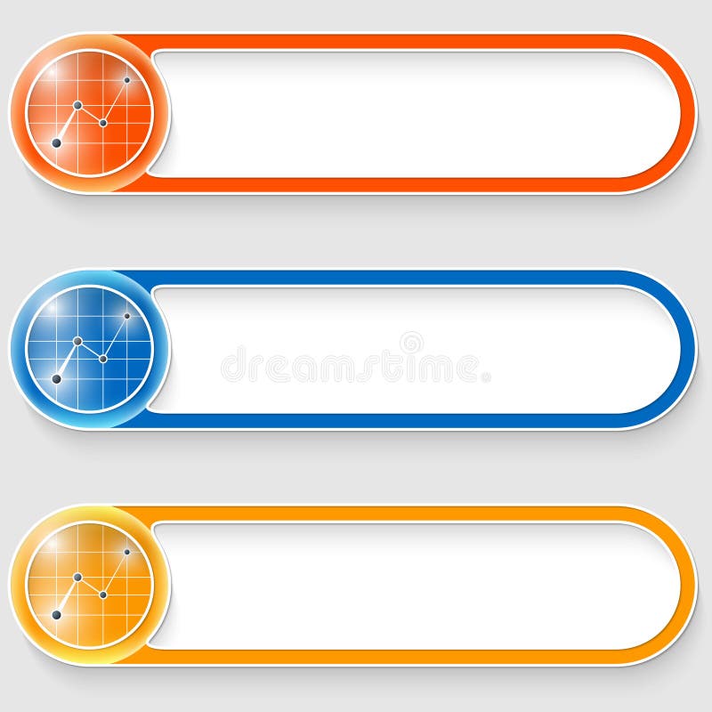 Buttons with graph stock vector. Illustration of modern - 38926888