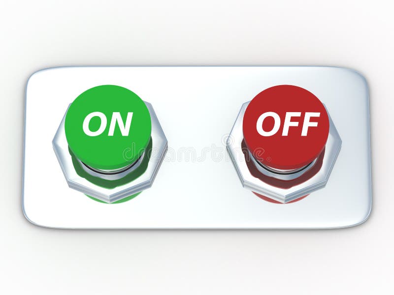 On off button stock illustration. Illustration of square - 15096430