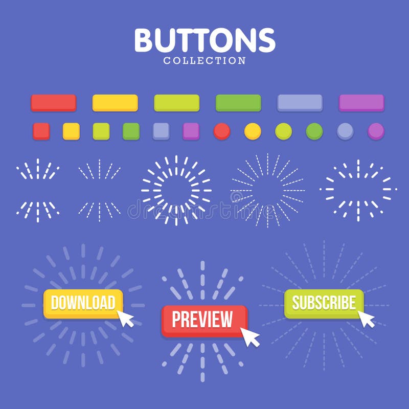 Buttons Maker Constructor. Create Your Banner for Web, Presentation ...