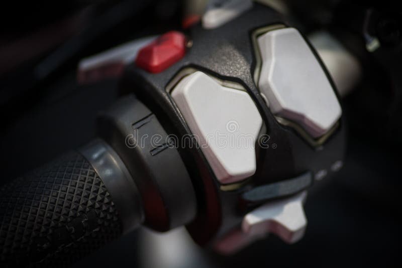 Buttons on motorcycle stock photo. Image of toggle, controls - 84009298