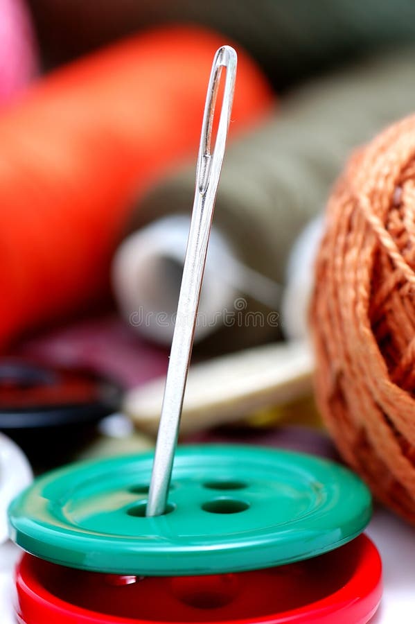 Sewing by Hand stock photo. Image of needles, fingers - 3275696