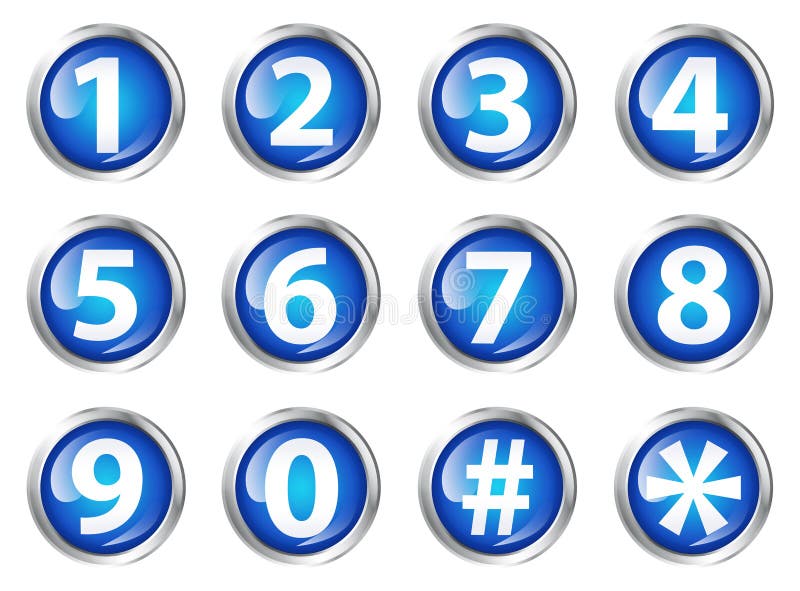 Buttons Numbers Stock Illustrations – 2,955 Buttons Numbers Stock ...