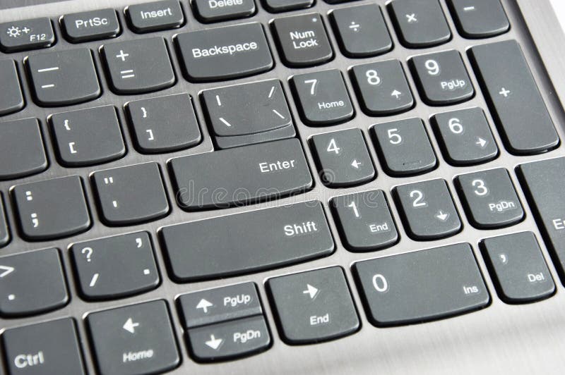 Buttons with Numbers and Letters on the Keyboard of the Computer. Stock ...