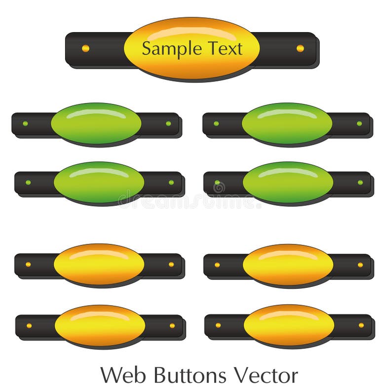 Buttons Oval Website Stock Illustrations – 826 Buttons Oval Website ...