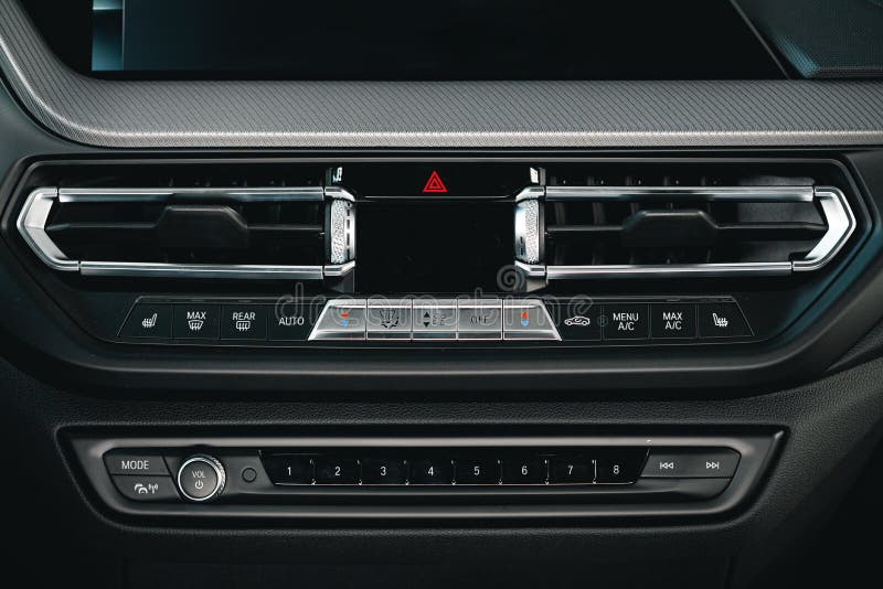Buttons Panel of the Car on the Dashboard Stock Image - Image of ...