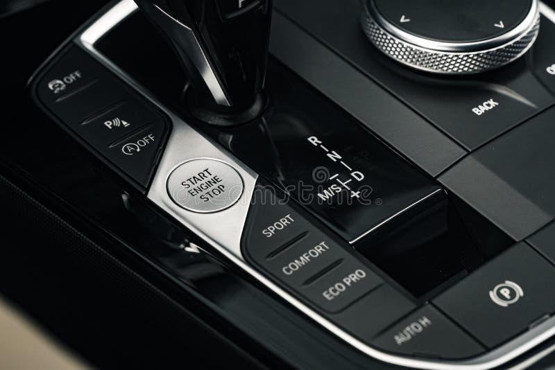 Buttons Panel of the Car on the Dashboard Stock Photo - Image of modern ...