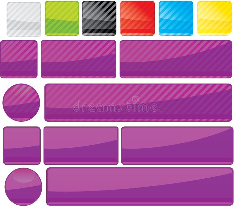 Buttons, part 2 stock vector. Illustration of graphic - 14273872