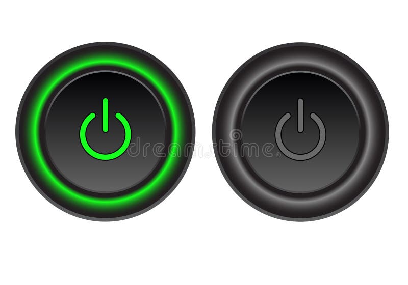 On OFF Button stock illustration. Illustration of button - 48787122