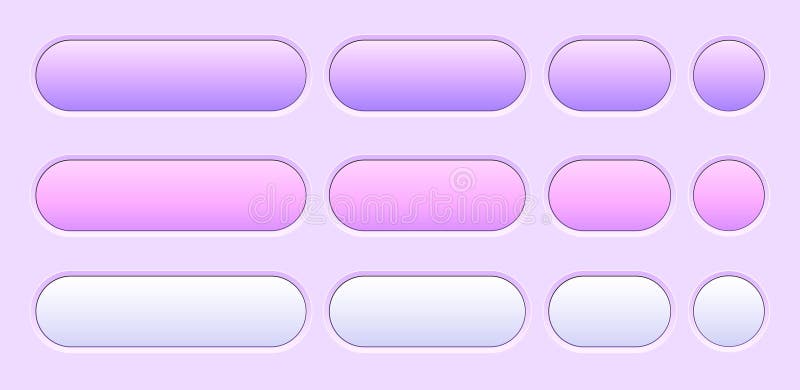 Buttons Purple Color Collection, Interesting Navigation Panel for ...