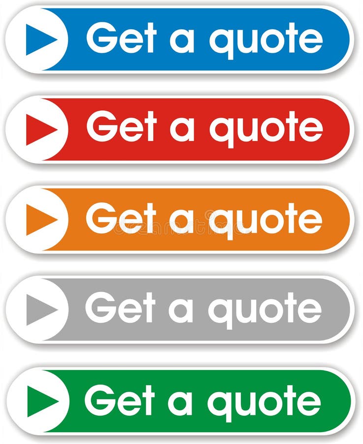 Buttons Rectangles with Written on it Get a Quote Stock Illustration ...