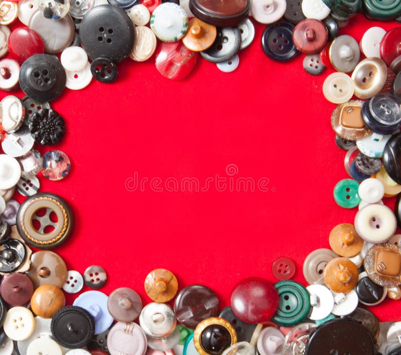 Buttons on red velvet stock photo. Image of fiber, textured - 46034668