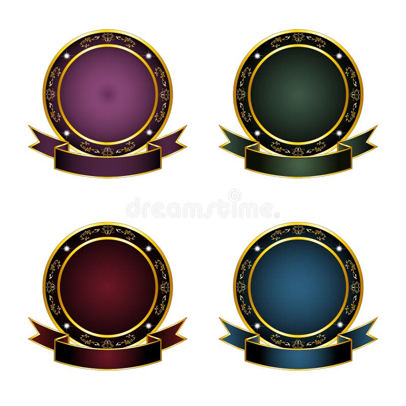 Buttons Retro stock vector. Illustration of frame, blank - 20417946