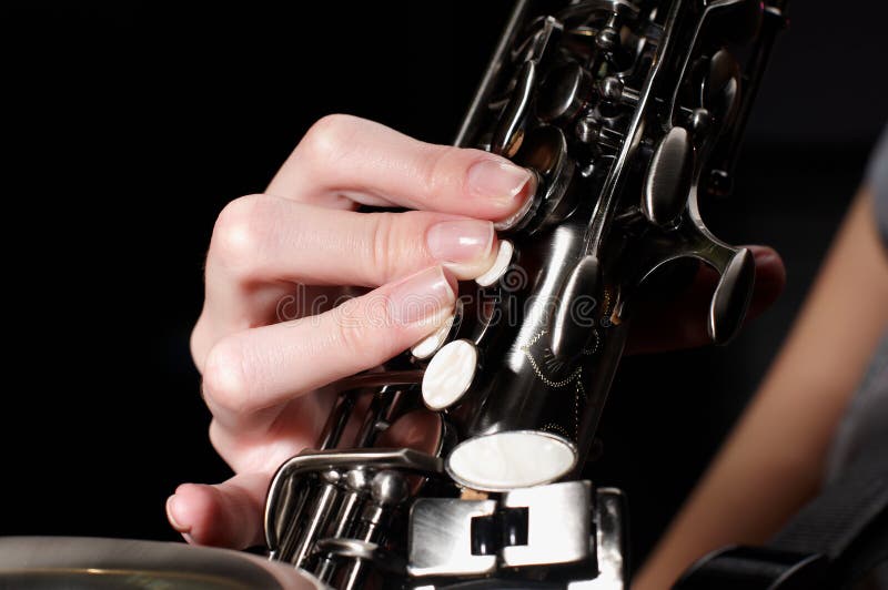 Buttons of saxophone stock photo. Image of popular, push - 12277756