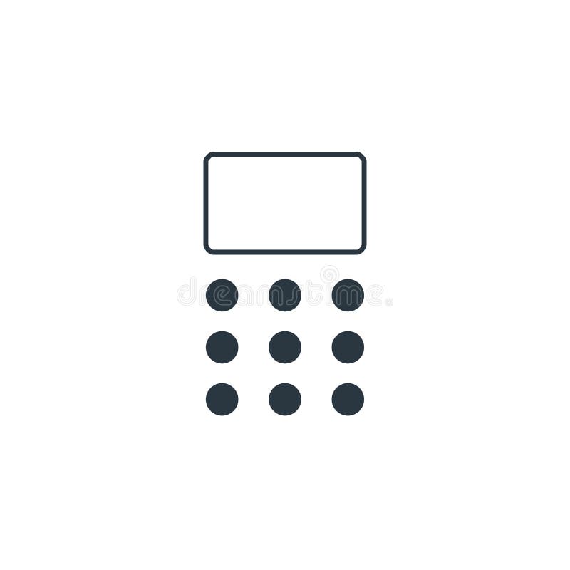 Buttons and Screen Icon. Stock Vector Illustration Isolated on White ...