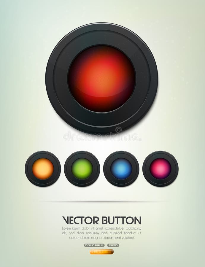 Vector buttons pack stock vector. Illustration of artwork - 5696576