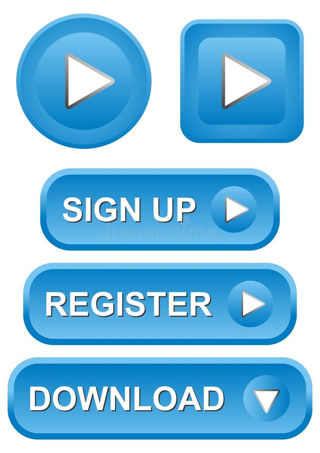 Buttons stock vector. Illustration of orientation, link - 31658359