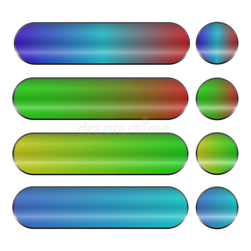 Buttons set stock vector. Illustration of yellow, icons - 71716774