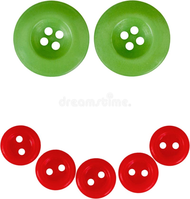 Buttons in the Shape of a Smiley Face Stock Image - Image of ...