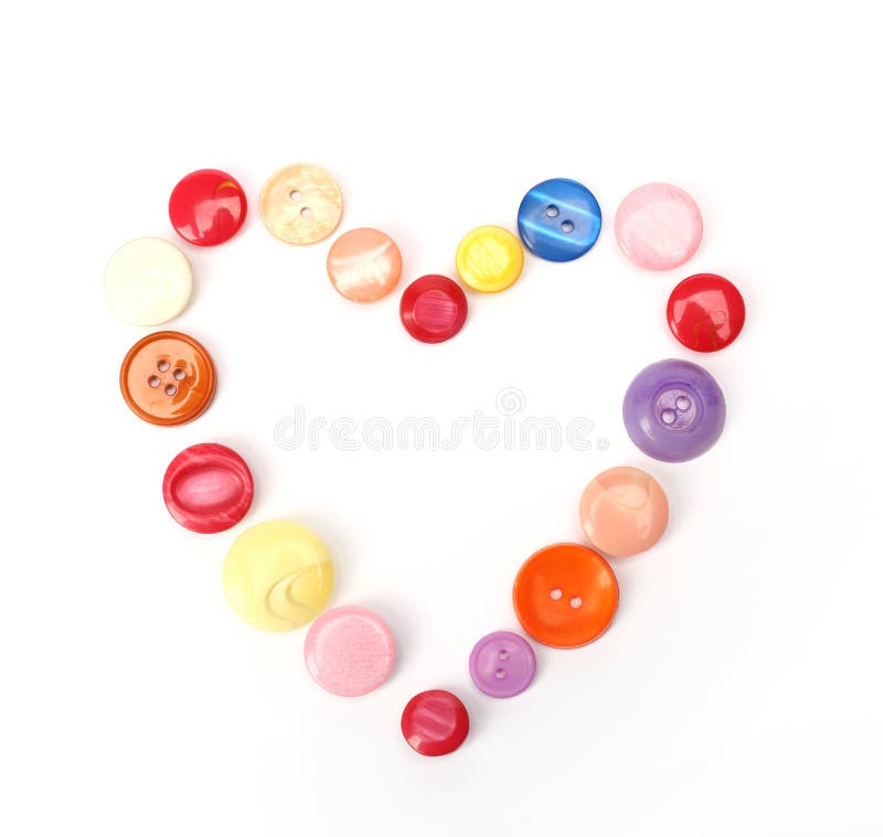 Buttons shaped like heart stock image. Image of retro - 37412017
