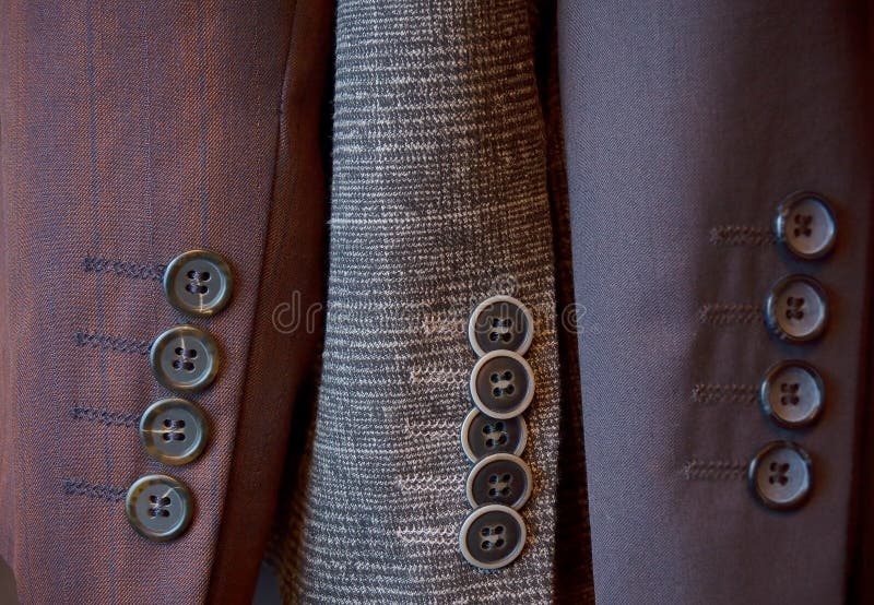 Buttons on a Sleeve of Man S Suit Stock Image - Image of buttons ...