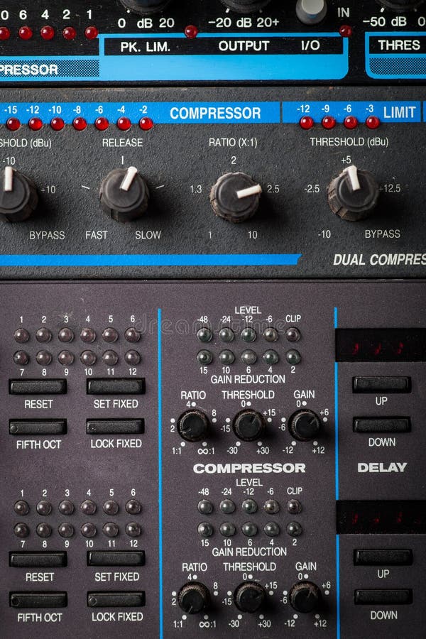 Buttons in sound studio stock photo. Image of studio - 67785496