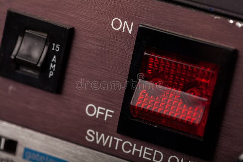 Buttons in sound studio stock photo. Image of level, amplifier - 68785716