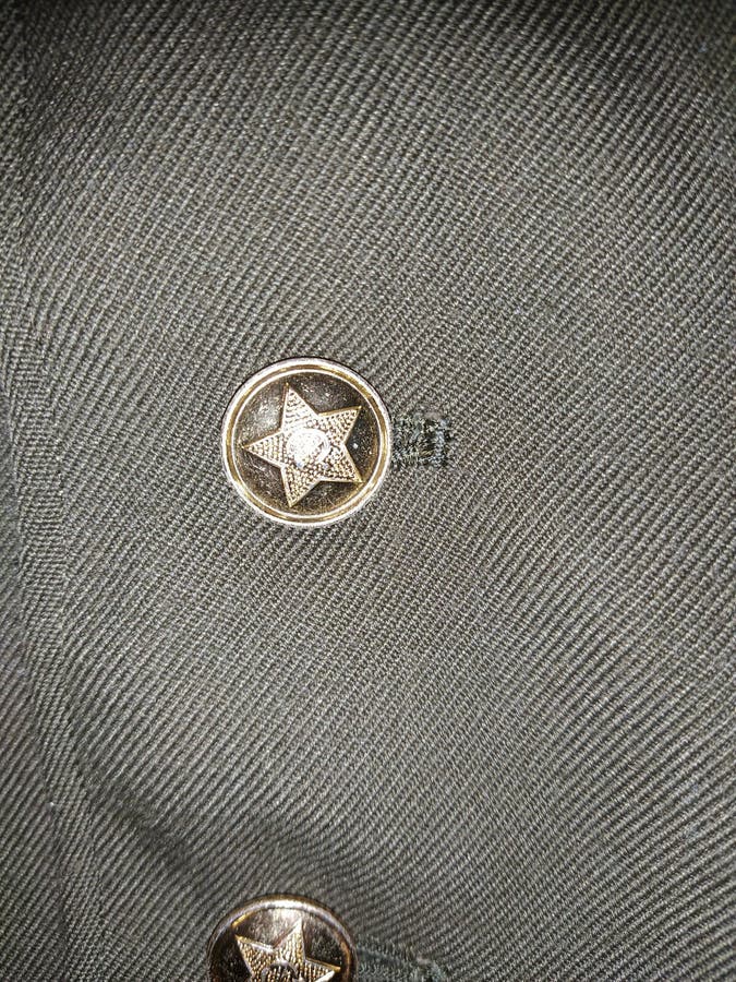 Buttons on Soviet Military Tunic Stock Image - Image of formal, captain ...