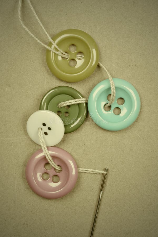 Buttons thread stock image. Image of needle, detail, dressmaker - 39798499