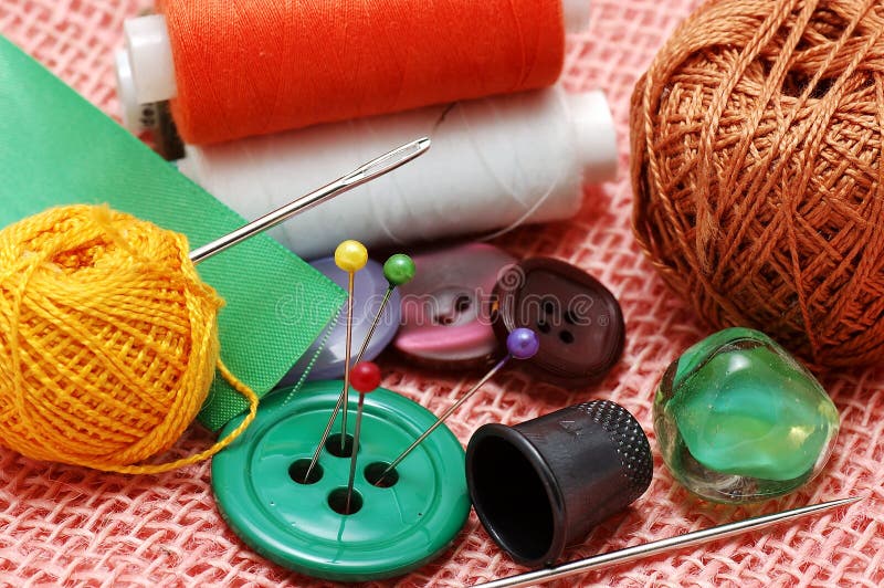Some sewing tools stock photo. Image of tailors, tape - 15596572