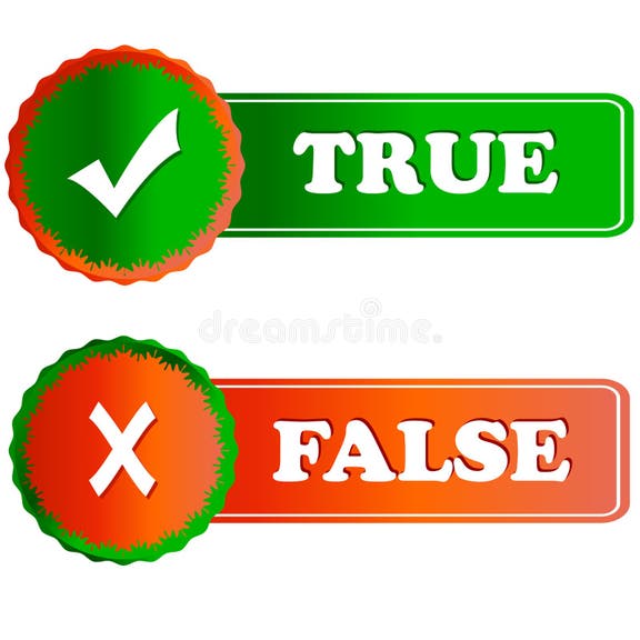 Buttons True False Stock Illustrations – 369 Buttons True False Stock ...