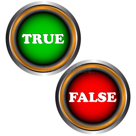 Buttons True False Stock Illustrations – 425 Buttons True False Stock ...