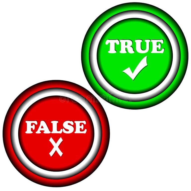 Buttons True False Stock Illustrations – 425 Buttons True False Stock ...