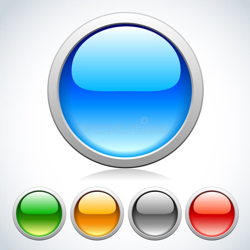 Buttons for Web Applications. Stock Vector - Illustration of bright ...
