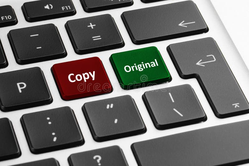 Buttons with Words Copy and Original on Keyboard, Closeup View ...