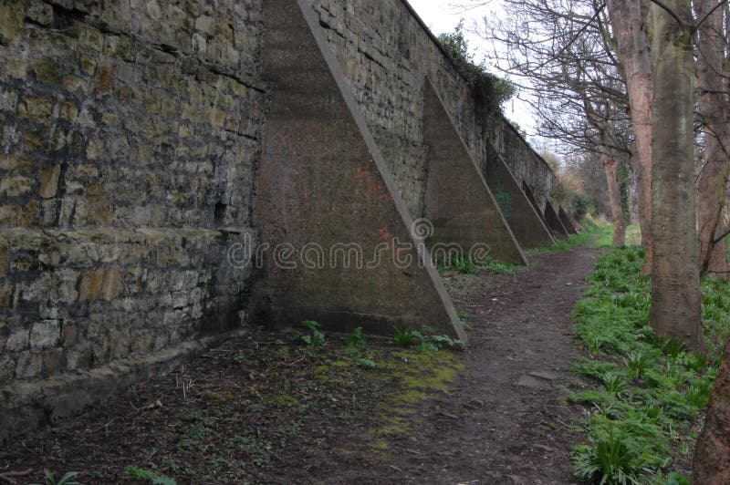 Buttresses stock image. Image of trees, footpath, buttress - 39156867