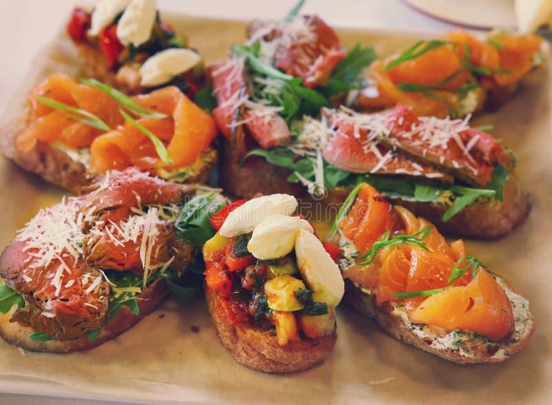 Butty Sandwich Assortment Close Up Photo Stock Image - Image of choice ...