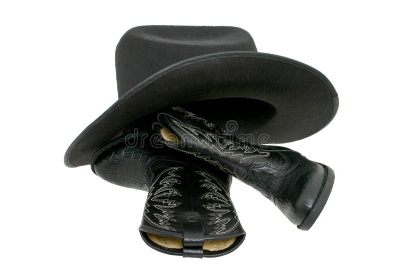 Amerykański Kapelusz Kowbojski Rodeo Na Zachód W Izolacji White Obraz ...