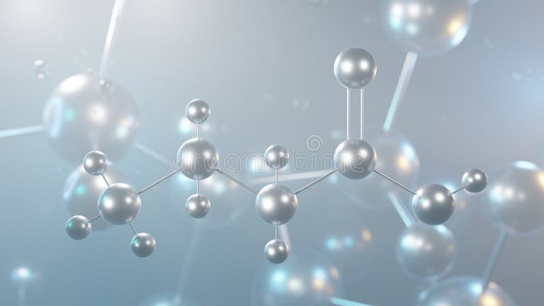 Butyric Acid Molecular Structure, 3d Model Molecule, Butanoic Acid ...