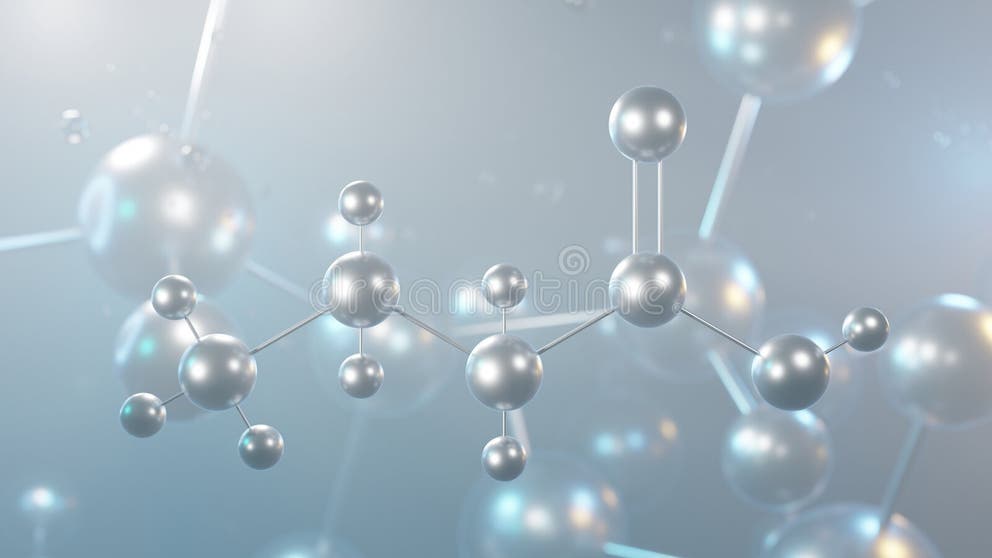 Butyric Acid Molecular Structure, 3d Model Molecule, Butanoic Acid ...