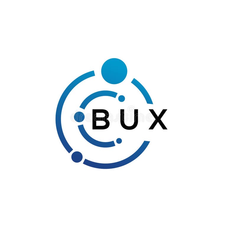 BUX Letter Logo Design on White Background. BUX Creative Initials ...