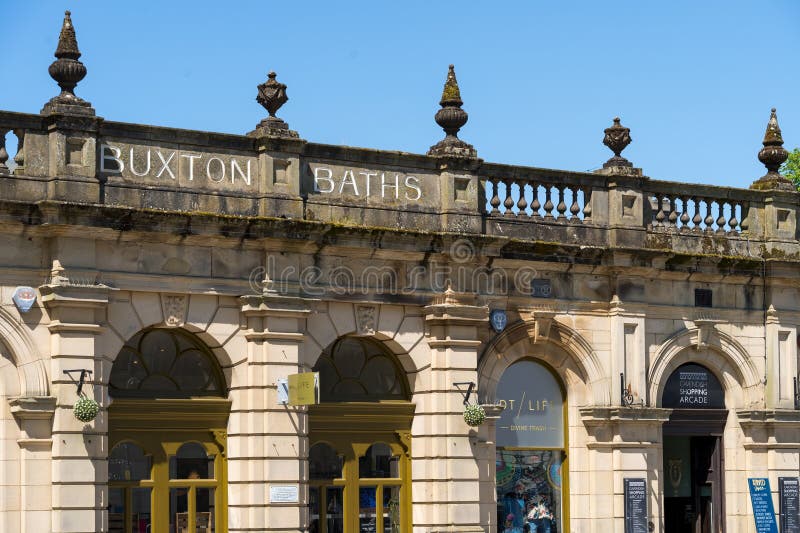 View of Buxton Baths in Buxton, Derbyshire on May 19, 2024 Editorial ...