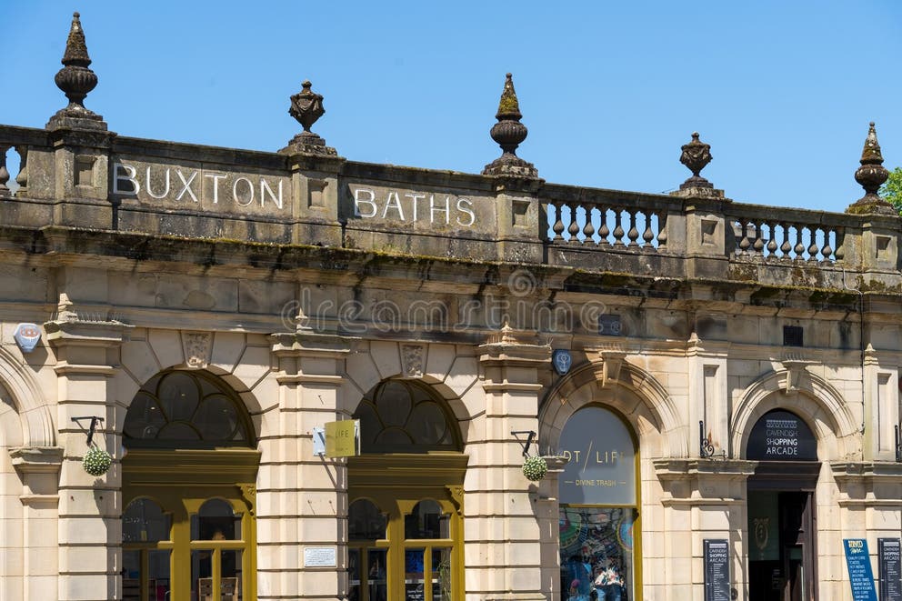 View of Buxton Baths in Buxton, Derbyshire on May 19, 2024 Editorial Photo - Image of heritage ...