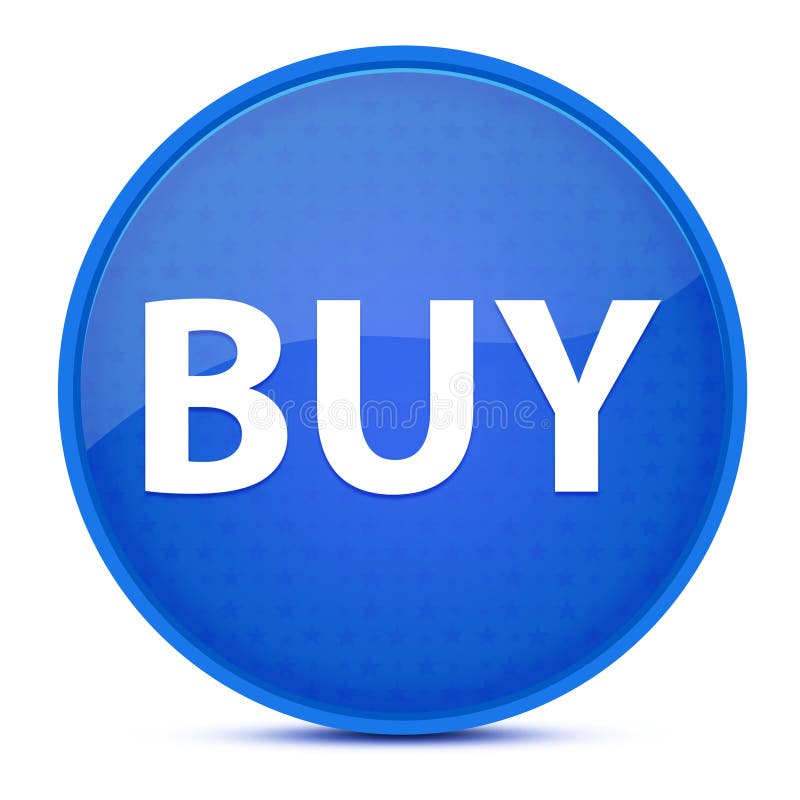 Buy Aesthetic Glossy Blue Round Button Abstract Stock Illustration ...